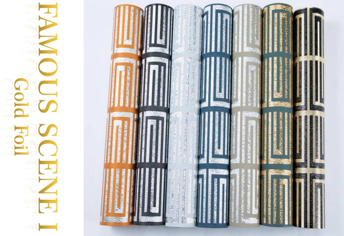 Luxury Gold Foil Metallic Wallpaper for Hotel from China manufacturer ...