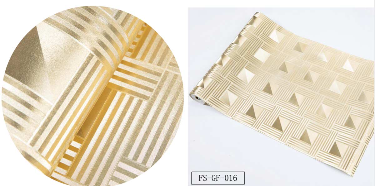 Luxury Gold Foil Metallic Wallpaper for Hotel from China manufacturer ...