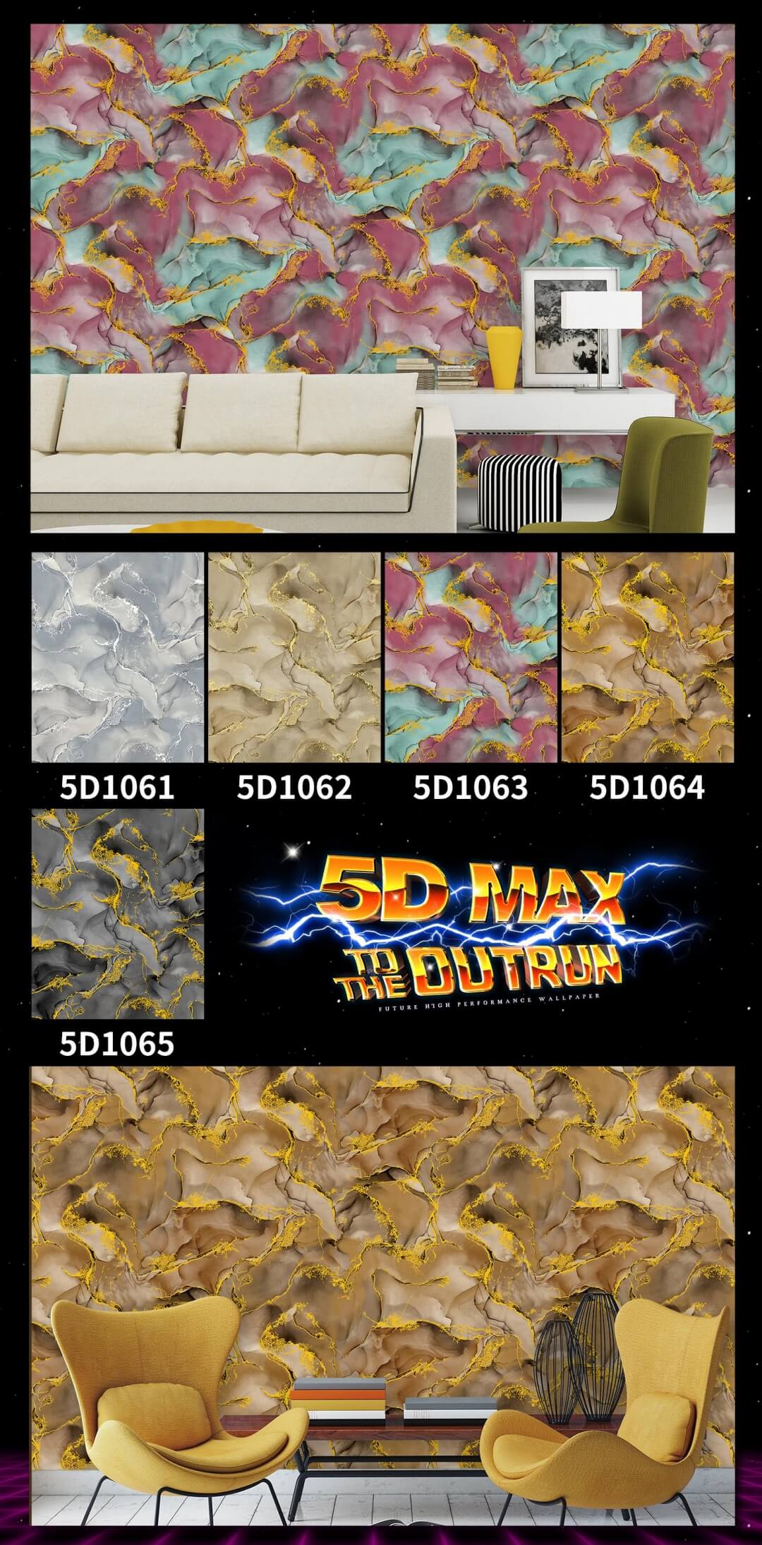 Modern Design PVC Wallpaper 3D Wallpaper Roll from China manufacturer ...