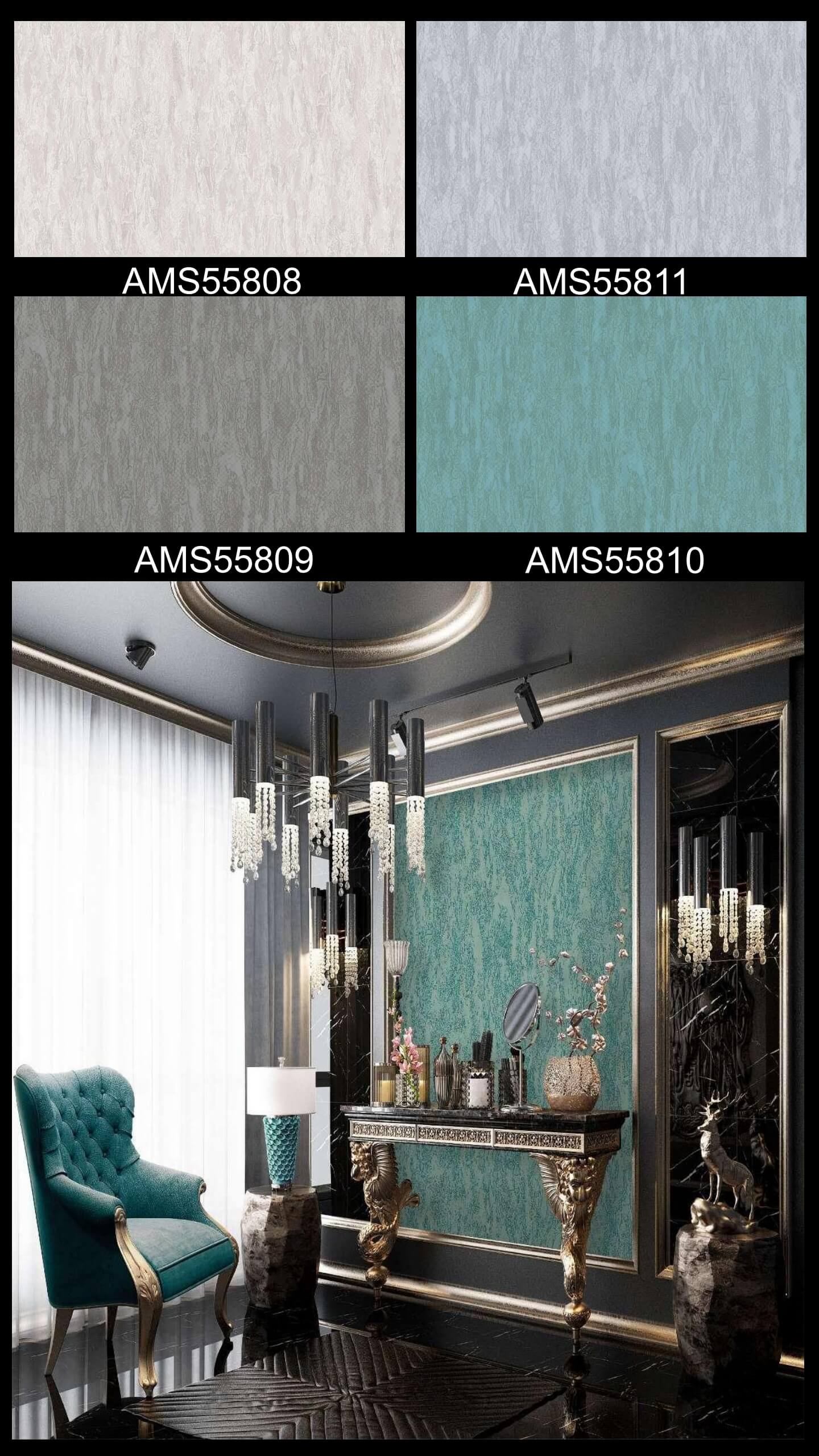 Trendy Damask Design PVC Wallpapers Cost-Effective Wall Decors Premium ...